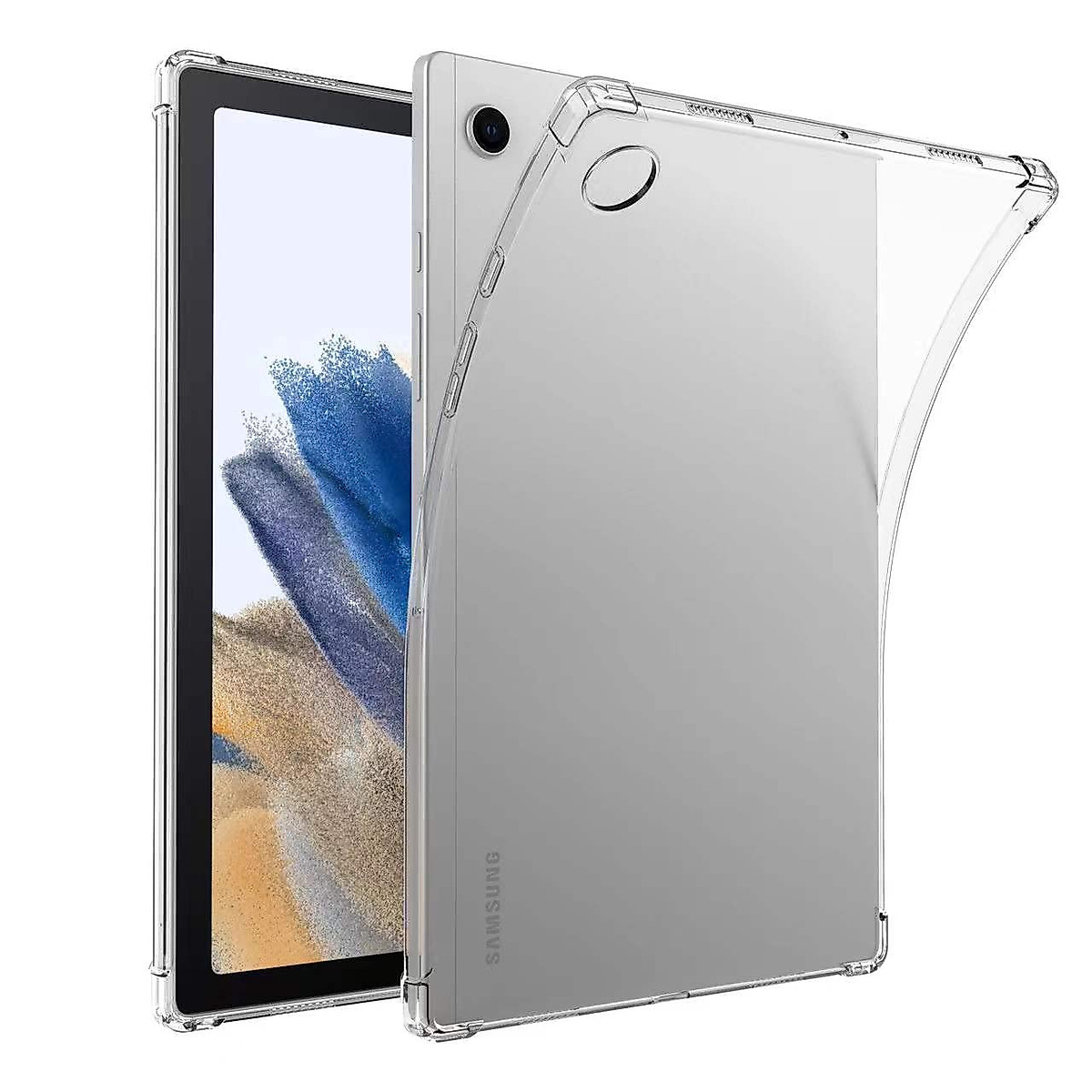 TPU Clear Case for Samsung Galaxy Tab A8 10.5 Inch 2022 (SM-X200/X205/X207), Shockproof Silicon Protective Skin Case/Slim Back Cover Shell for 10.5" Galaxy Tab A8 - Transparent