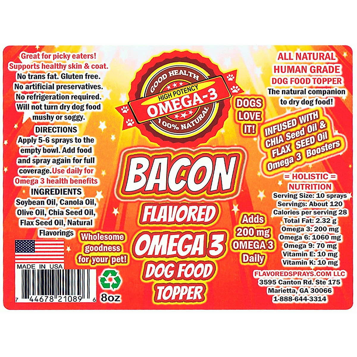 Flavored Omega 3 Sprays 3 Bottle Pack