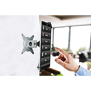 CTA Digital Adjustable Arm Grip Rotation Wall Mount for 8-12.75 Inch Tablets
