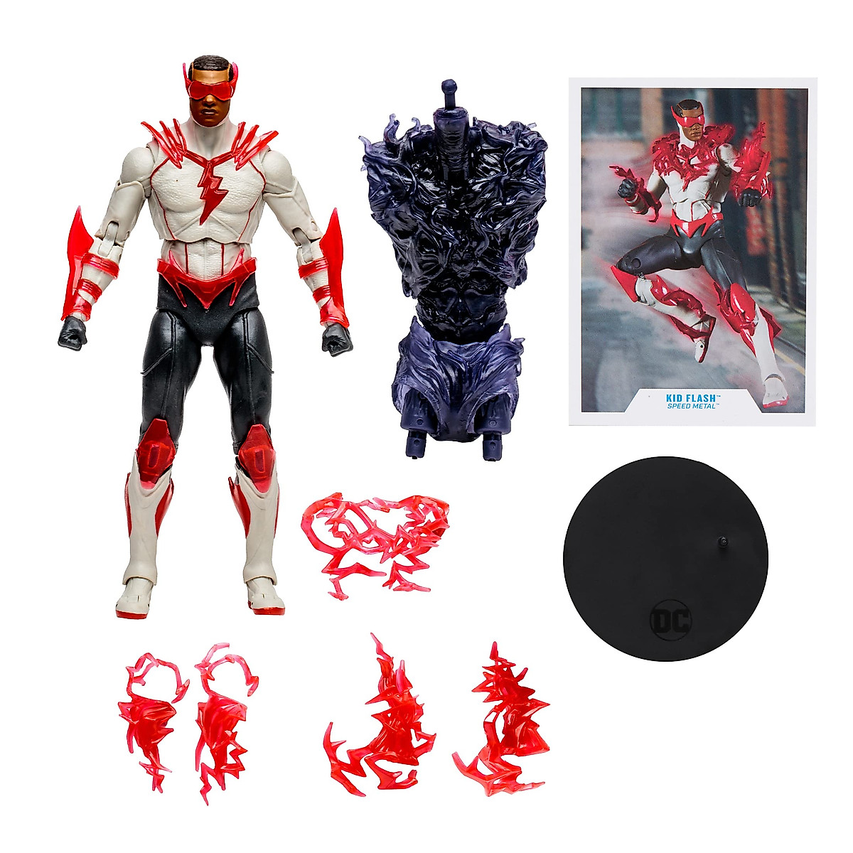 McFarlane Toys - DC Build-A 7IN Figures WV9 - Speed Metal - Kid Flash