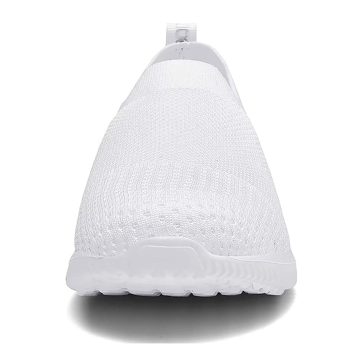 LANCROP Women's Walking Nurse Shoes - Mesh Slip on Comfortable Sneakers 8 US, Label 38.5 All White