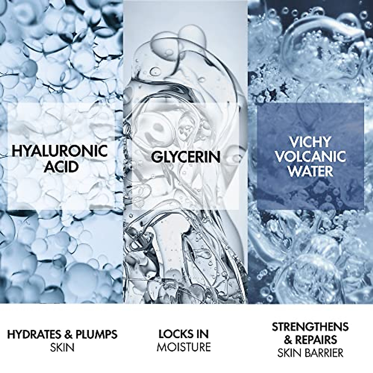 Vichy Aqualia Thermal 48HR Rehydrating Fragrance Free Face Cream, Hyaluronic Acid Moisturizer for Dry Skin, Moisturizing Face Lotion, Fragrance Free, 1.69 fl. oz.