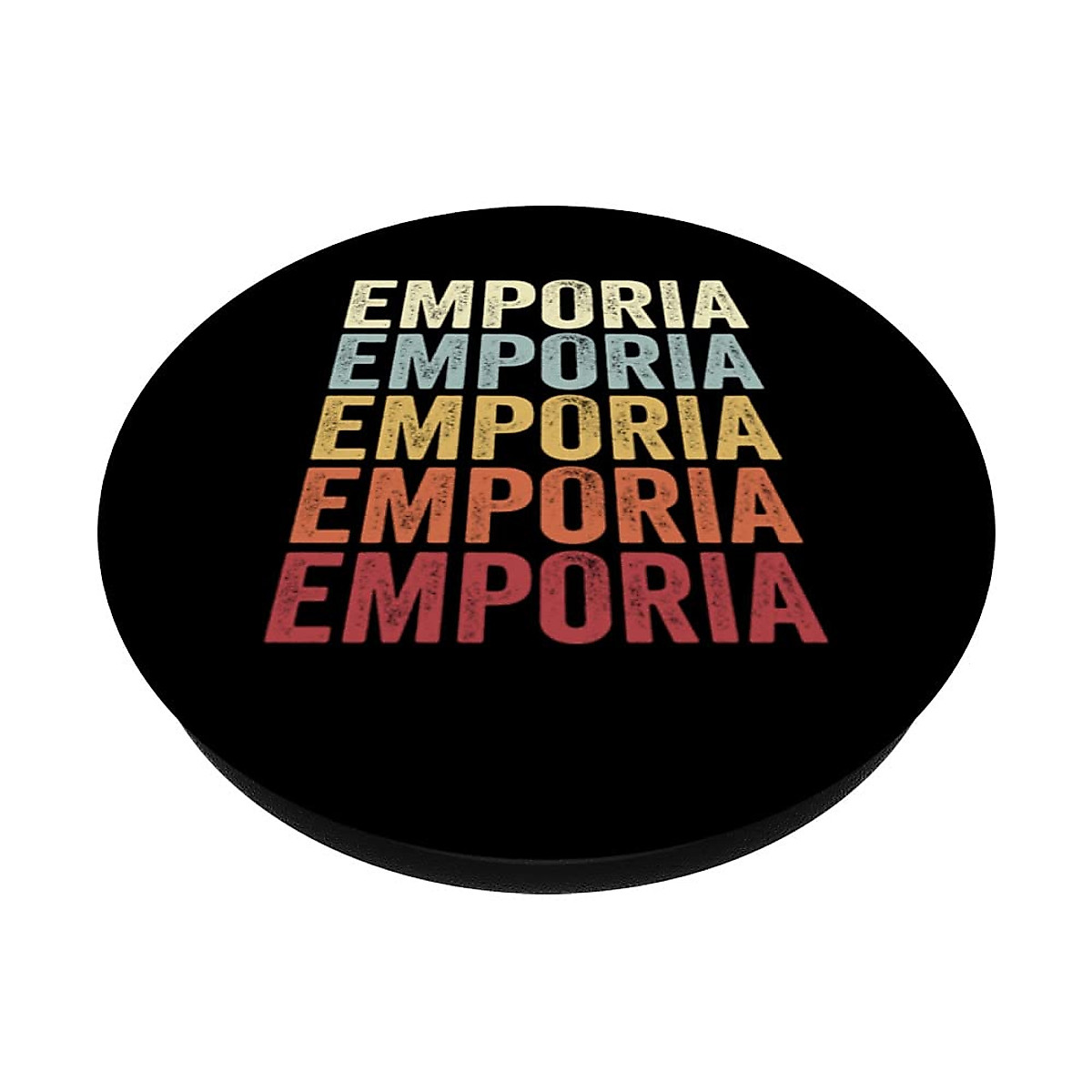Emporia Virginia Emporia VA Retro Vintage Text PopSockets Swappable PopGrip