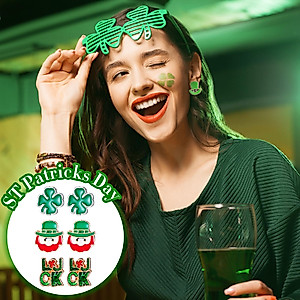 Riceshoot 72 Pairs Holiday Earrings for Women St. Patrick's Day Easter Summer Patriotic Earrings(Ear Studs)