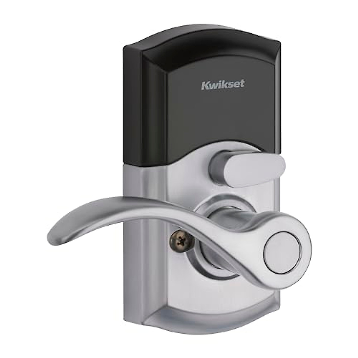 Kwikset 955 Keyless Keypad Door Lock, Electronic Lever Deadbolt, 3 Entry Modes, Auto Lock, SmartKey Security - Satin Chrome
