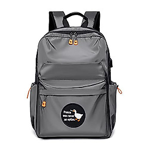 Duck Bite Knife Series Embroidered Patch Cute Duck Peace was Never an Option Badge Tactical Armband for Clothes Backpack Applique Accessory (Black)