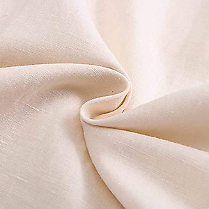 Amazhiyu Womens Linen Capri Pants with Pockets Full Elastic Waistband Casual Pants (Linen, Large)