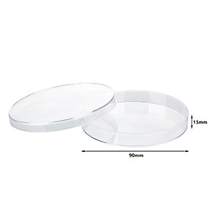 Eowpower 20 Pack Plastic Petri Dish Tissue Culture Plate 90 x 15 mm with 20 Pieces 2 ml 3 ml Plastic Transfer Pipettes, Each of 10 Pieces