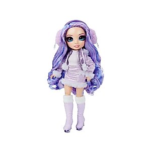 Rainbow High Winter Break Violet Willow - Purple Fashion Doll with 2 Outfits, Snow Gear and Display Stand - Gift and Collectable for Kids Ages 6+, Multicolor, 3.2 x 14 x 12 inches