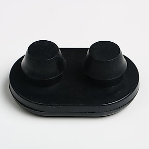 Hzaiwy 2PCS Cooler Rubber Feet Replacement for YETI,Non-Slip Cooler Rubber Feet for RTIC 45qt 65qt 110qt 145qt,Thickened Soft Rubber Feet Bottom for YETI (Black