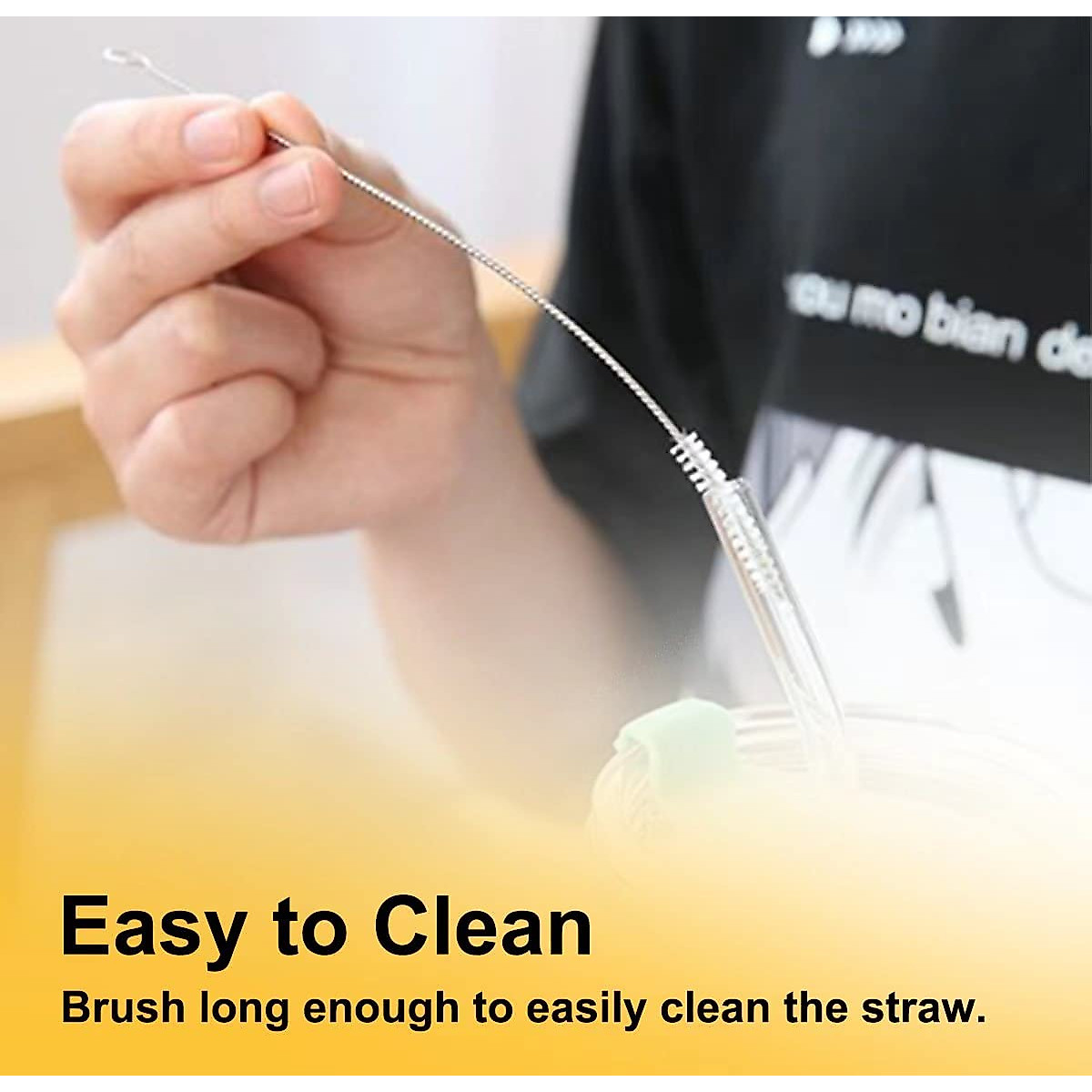 Replacement Straws for Stanley Adventure Travel Tumbler, 6 Pack Reusable Straws Plastic Straws with Cleaning Brush Compatible with Stanley 40oz Stanley Cup Stanley Water Jug