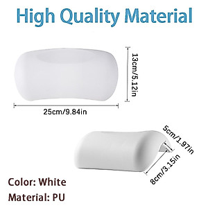 Bath Pillow for tub, Waterproof Bath Pillows for tub Neck and Head Support, Comfortable Bath tub Pillow headrest for Soaking, Spa, Tub Pillow for Bath Accessories with Strong Non-Slip Suction Cups