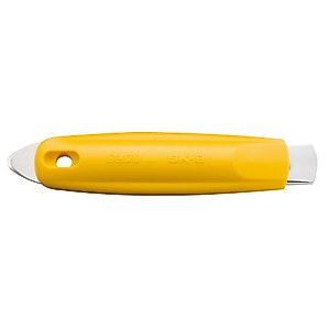OLFA Self-Retracting Safety Utility Knife (SK-9) - Multi-Purpose Semi-Auto Box Cutter w/ Self Retractable Blade & Tape Splitter Pick, Replacement Blades: OLFA SKB-2, SKB-2S, RSKB, & HOB Safety Blades