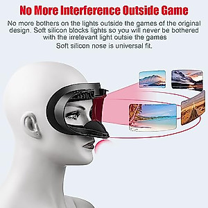 VR Facial Interface and Foam Replacement Set for Oculus Meta Quest 2 | Removable Facial Interface Frame & Foam Face Covers Replacement & Anti-Leakage Nose Pad & Lens Cover