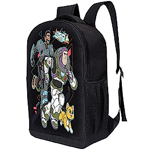 Disney Pixar Lightyear Space Ranger Backpack for Kids –Buzz Lightyear Space Ranger Knapsack– 16 Inch Air Mesh Padded Bag (Lightyear 4)