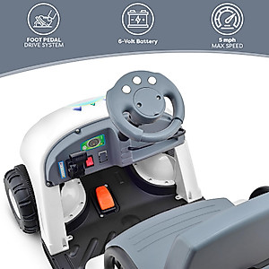 Kid Motorz Junior 6V Pro Golf Cart Ride-On, White