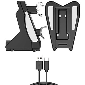 PS5 Controller Charger with LED Indicator, Fast Charging Dualsense Charging Station Dock for Dual Playstation 5 Controllers