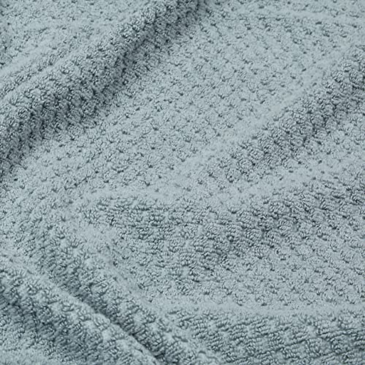 Amazon Basics Odor Resistant Textured Wash Cloth, 12 x 12 Inches - 12-Pack, Teal