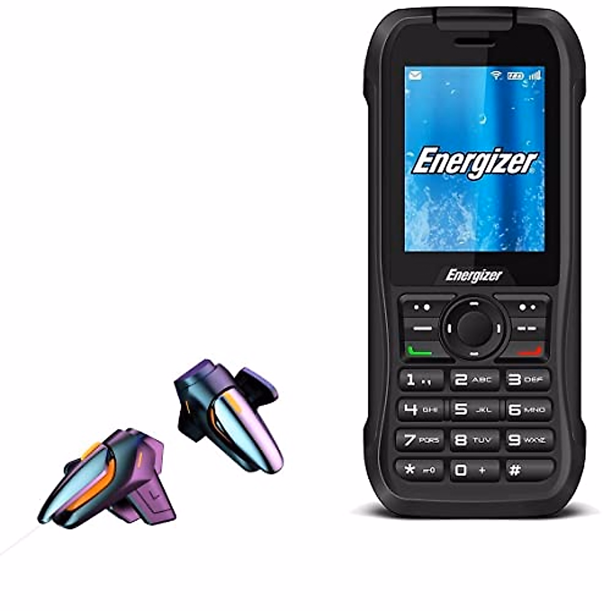 BoxWave Gaming Gear for Energizer Hardcase H240S (Gaming Gear by BoxWave) - Touchscreen QuickTrigger, Trigger Buttons Quick Gaming Mobile FPS for Energizer Hardcase H240S - Jet Black