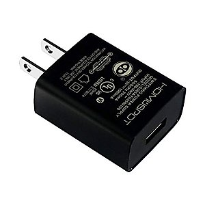 UL Certified USB Wall Charger Power Supply 5v 1A (1000mA) Universal Portable Travel Power Adapter Plug Block High Speed for iPhone iPad iPad Samsung HTC LG iPod Nokia Travel Office Home Use