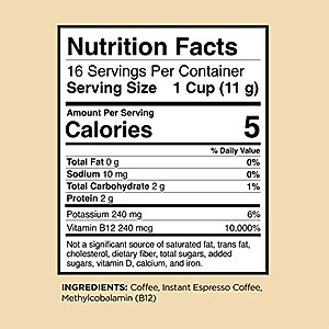 VitaCup Extra Shot Strong Coffee Pods, Bold & Intense Dark Roast w/ Espresso Shot, High Caffeine, Vitamin B12, Antioxidants, Recyclable Single Serve Pod Compatible w/ Keurig K-Cup Brewers, 16ct