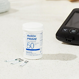 Relion Test Strips - Prime and Platinum Diabetes Glucose Meter 50 Counts (Pack of 1), Boxed by Fusion Shop Store