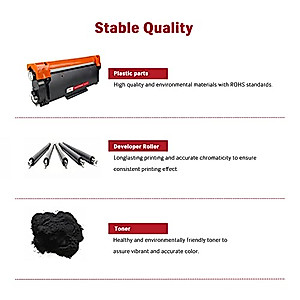 TN660 TN630 TN-660 TN-630 TN 660 TN 630 Toner Cartridge Replacement 10,400 Pages Yield/2 Pack Compatible with Brother Printer with DCP-L2540DW HL-L2300D HL-L2380DW HL-L2320D (Black, 2 PCS)