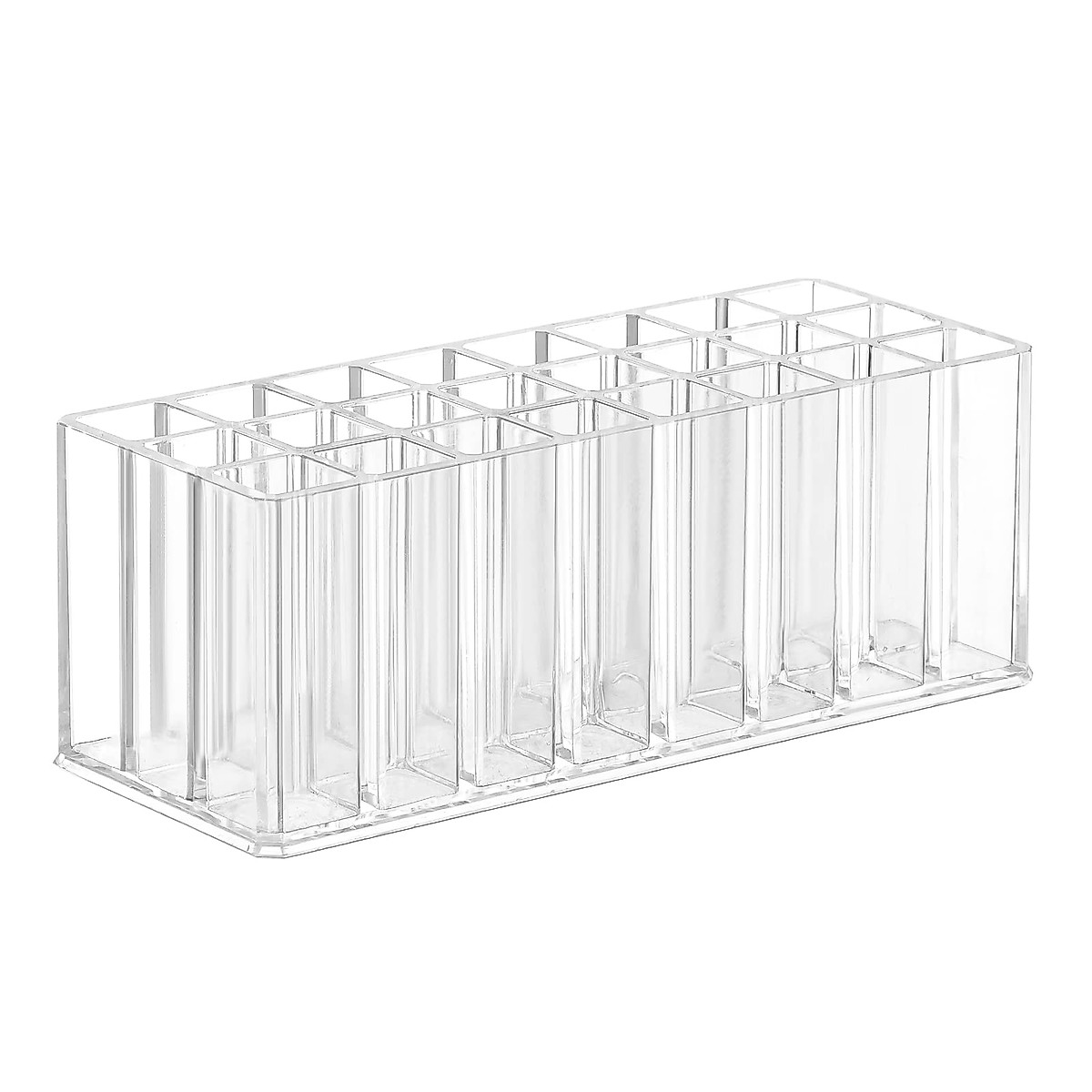 HBlife Lip Gloss Holder Organizer, 24 Spaces Clear Acrylic Makeup Lipgloss Display Case