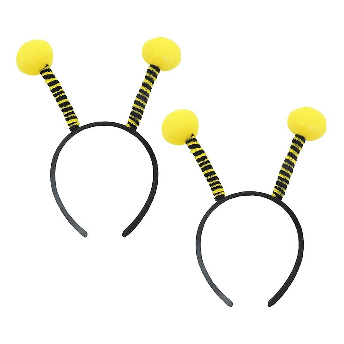 Liatunou 2 Pack Bee Tentacle Headbands,Cute Bee Headpiece Antenna Headband for Women Girls Halloween Christmas Costume Accessories
