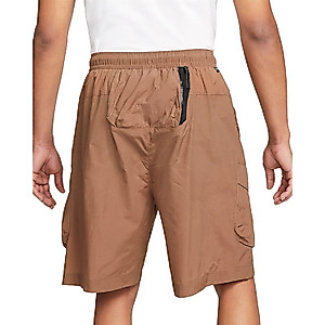 Nike Sportswear Tech Essentials Men's Woven Unlined Utility Shorts Size-L Brown