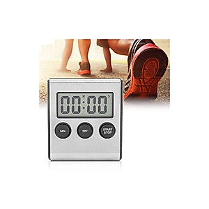 Digital Kitchen Timer Desktop Wall Mounted Timer Alarm Clock with Alarm Big Digit with Alarm, Big Digit, Back Stand