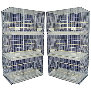Small Breeding Cages, Pack of 6, 24 x 16 x 16 H inches, White