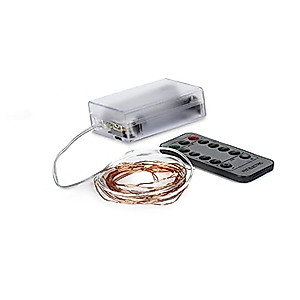 Feit Electric Fairy Light LED 6 Foot, Cooper Wire Light Strand, AA Battery or USB Powered