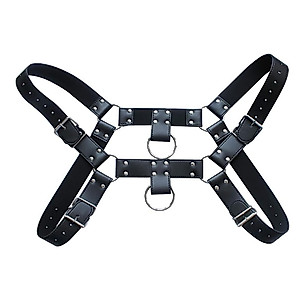 Men's Adjustable Strong and Sturdy Neoprene Harness Body Chest Harness Belt Gay Comfortable Interest Buckles Clubwear Costume