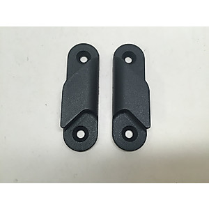 MARINE BOAT CANOE KAYAK PAIR of BLACK CLAM FINE LINE CLEATS LEFT RIGHT SIDE