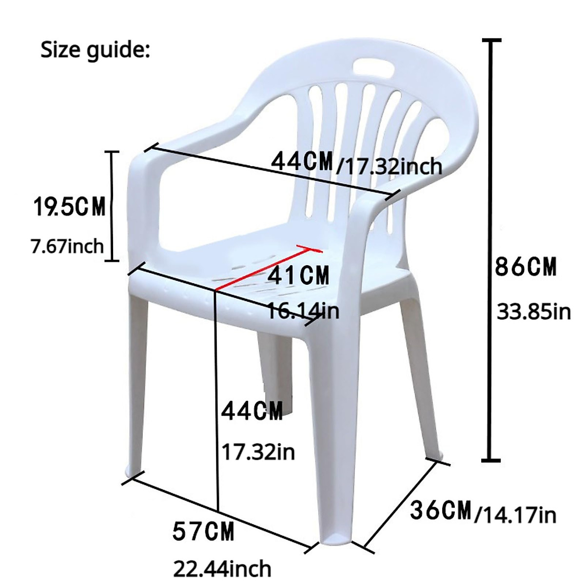Gydream Stretch Garden Chair Cover,Solid Spandex Lawn Patio Furniture Cover,Deep Seat Dining Chair Covers for Patio Garden Beach Chair (White,85x57x50cm(33x22x20inch))