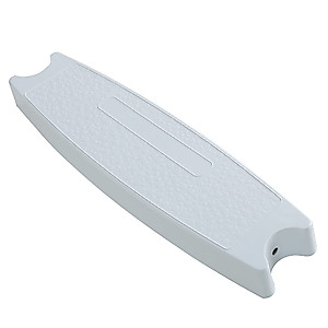 HECASA (1-Pack) 18" Universal Pool Ladder Steps Replacement, Heavy-Duty Molded Plastic Swimming Pool Ladder Rung Step