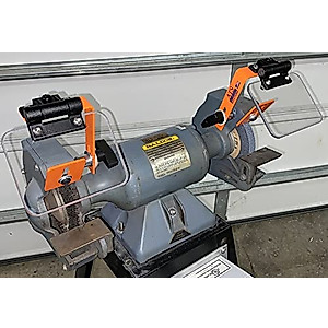 ATS Machine Safety Solutions Small Universal Bench Grinder Eye Shields and Eye Shield Mounting Assembly for 6-inch Power Bench Grinders, (UGS-1)