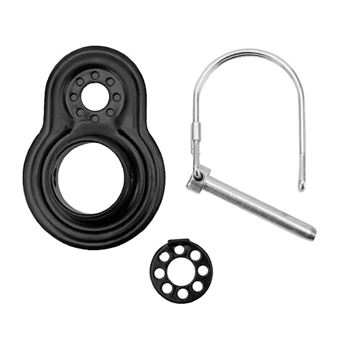 Free-fly Coupler Attachment for Instep and Bike Trailers, Flat and Angled Coupler for a Wide Range of Bicycle Sizes, Models, and Styles (1-Pack)