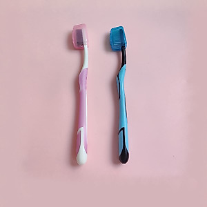 10 Pieces Portable Toothbrush Containers Travel Toothbrush Cap Cover Tooth Brush CapsConvenient for Travel, Home, Office and Hotel Use