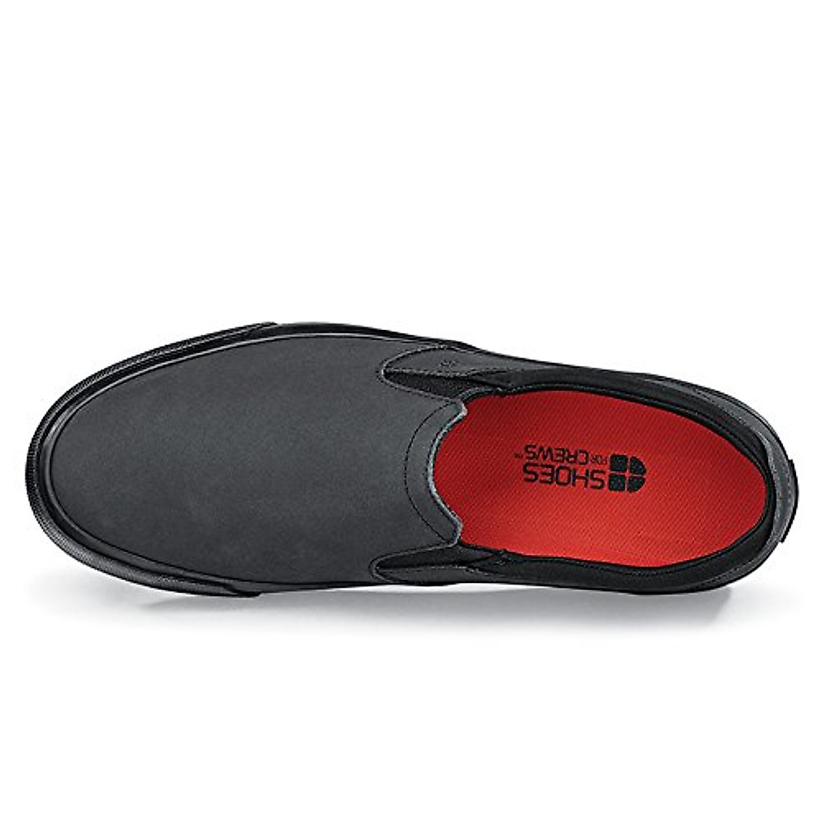 Shoes for Crews Ollie II, Mens, Women's, Unisex Slip Resistant Work Shoe Sneaker, Black Leather, Men's Size 13/Women's Size 14.5