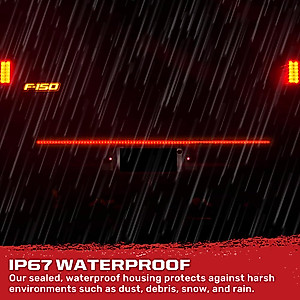 Recon 26411 60" Red Hyperlite Line of Fire LED Tailgate Light Bar - fits Most Full-Sized Trucks & SUVs