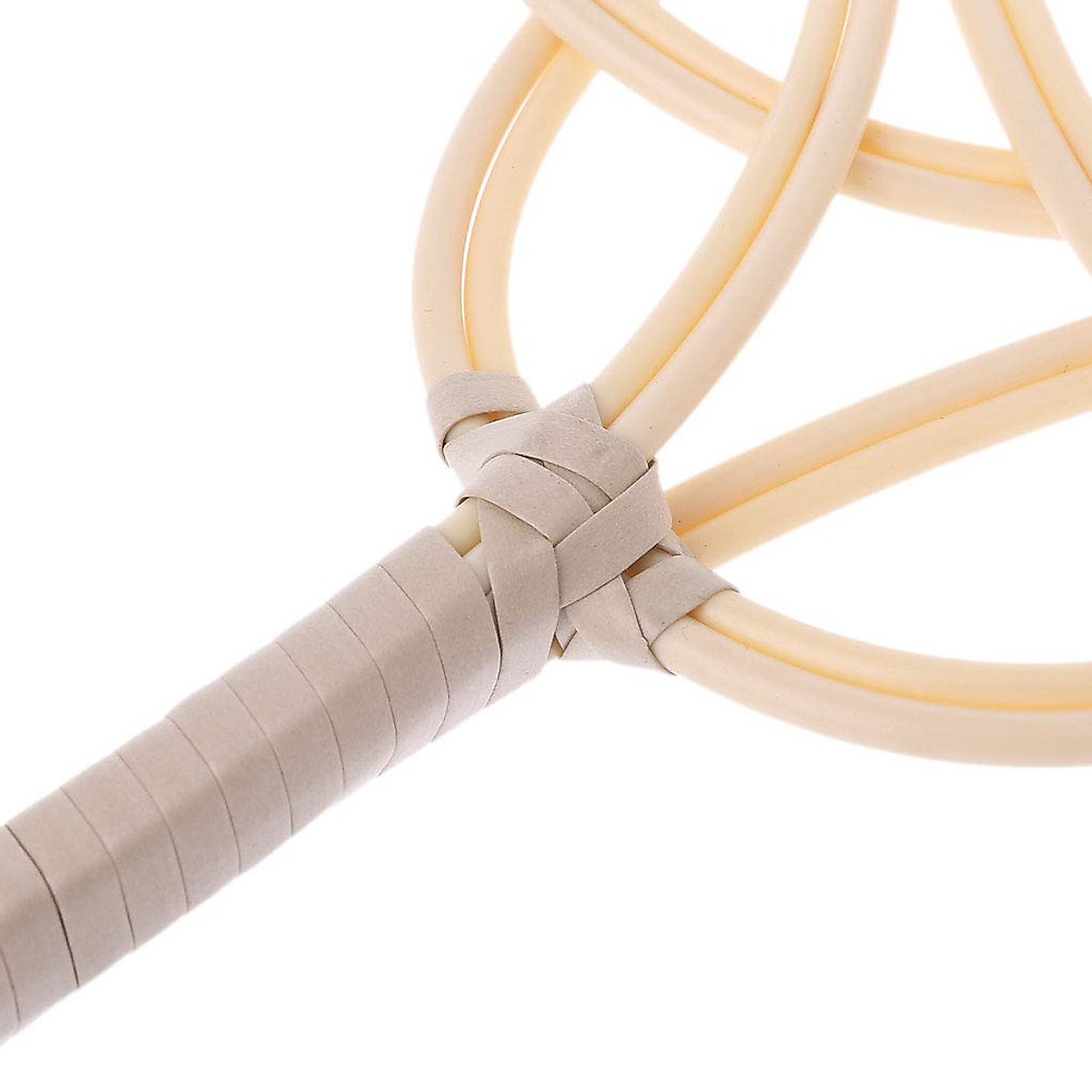 JKPOWER Traditional Racket Woven Imitation Rattan Clean Duster Carpet Rug Beater Durable Handmade Carpet Beater