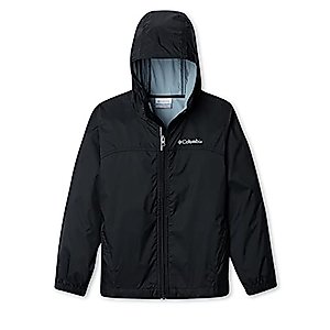 Columbia Youth Boys Glennaker Rain Jacket, Black, Medium