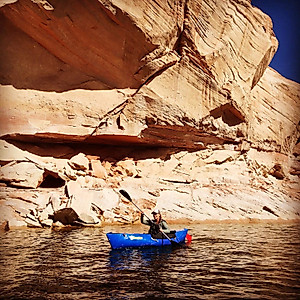 Tucktec Advanced 2020 Model 10 Foot Foldable Kayak Folding Canoe, Portable Lightweight, Boat Fits in Your Car No Roof Rack Needed, Stronger Than Inflatable, for Kids or Adult (Black)