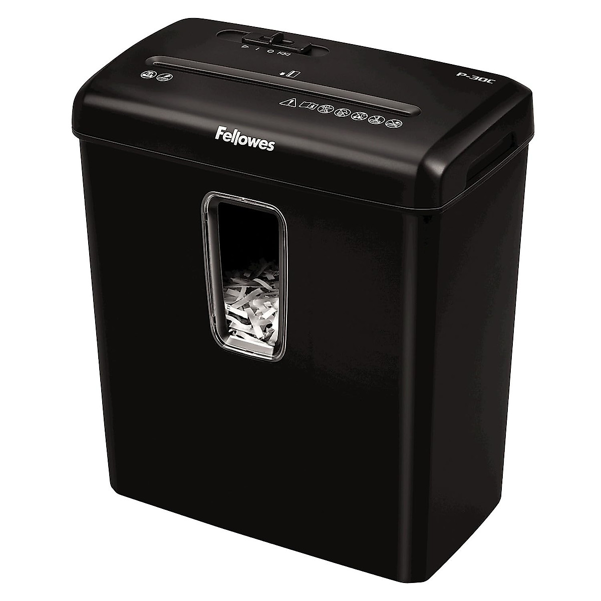 Fellowes Powershred P-30C 6-Sheet Cross-Cut Deskside Paper Shredder