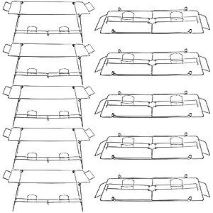 10 Pcs Buffet Stand Wire Racks Foldable Chafing Wire Rack for Dish Warmer Buffet Wire Frame Full Size for Dish Serving Trays Birthday Wedding Picnic BBQ Camping Catering Party Decorations