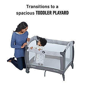 Graco Pack 'n Play Close2Baby Bassinet Playard Features Portable Bassinet Diaper Changer and More, Derby