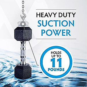 SlipX Solutions On The Dot Power Lock Suction Cup Hook, Razor Holder & Phone Cradle (Perfect for Shower & Mirror, Holds 11 lbs)