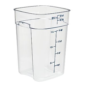 Cambro FreshPro 22Qt Food Storage Container in Clear for Industrial and Kitchen Use, Pantry Organization and Ingredient Freshness